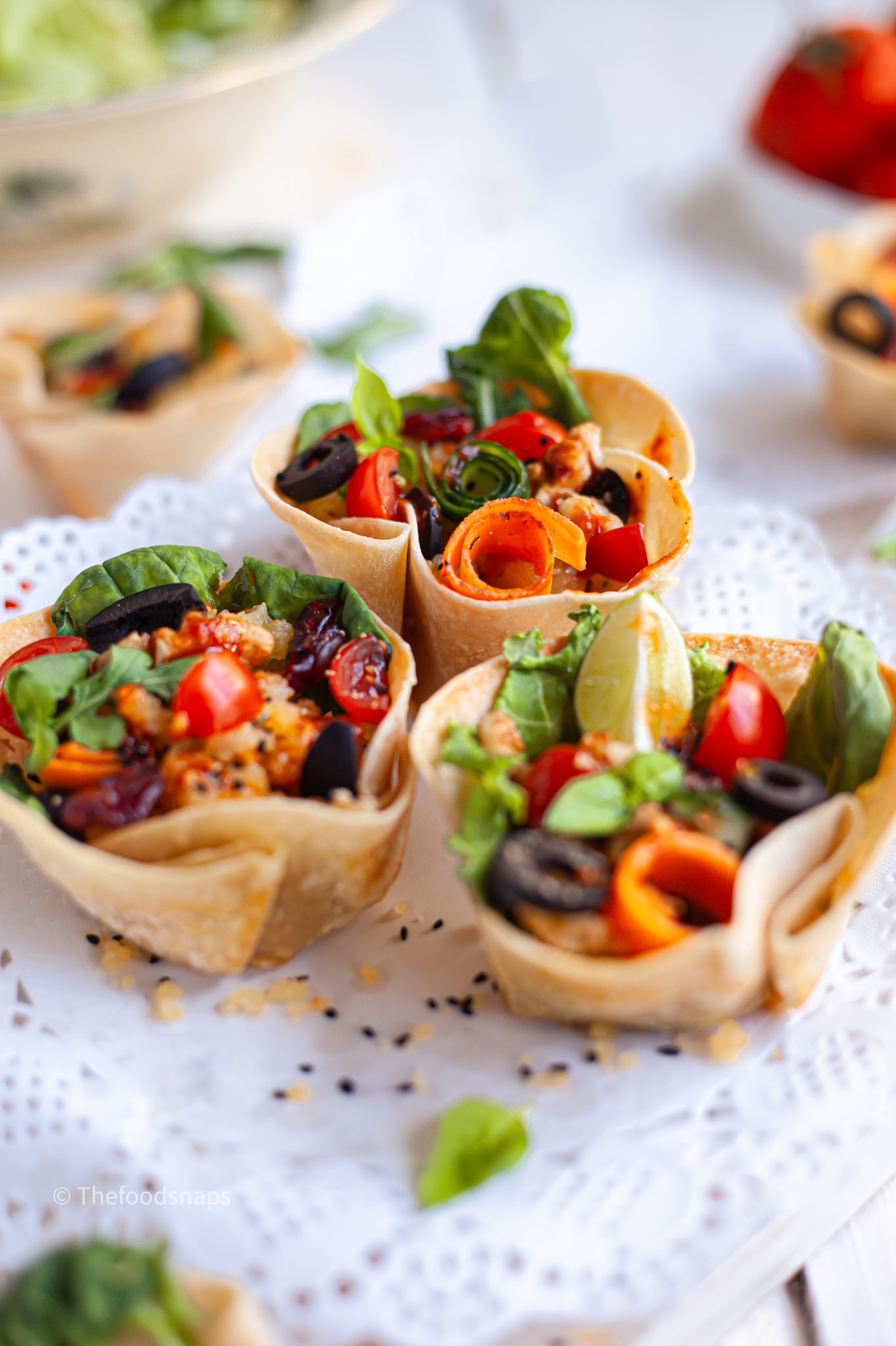 Hot Paneer Scramble Cups - TheFoodSnaps